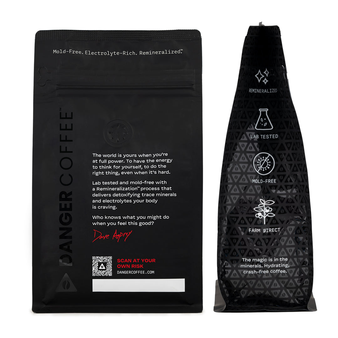 Dark Roast Ground Remineralized Coffee – Danger Coffee