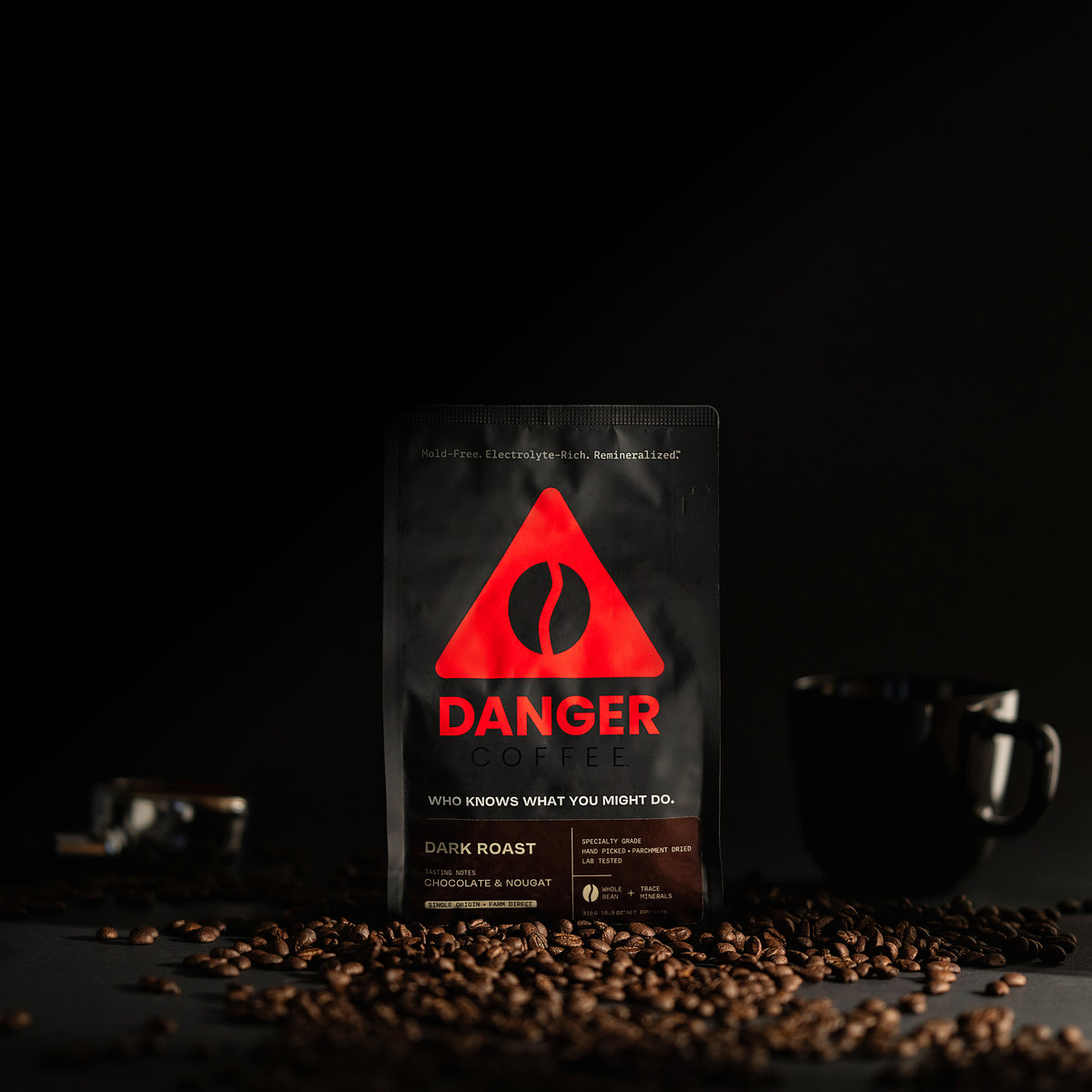 Dark Roast Whole Bean Remineralized Coffee – Danger Coffee
