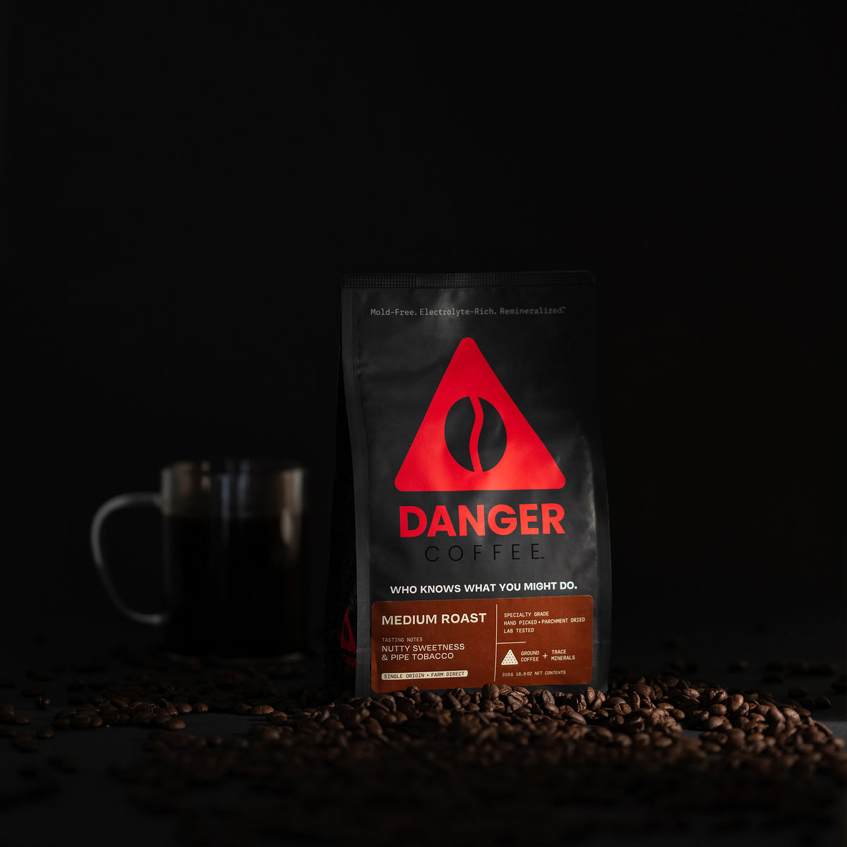 Medium Roast Ground Remineralized Coffee – Danger Coffee